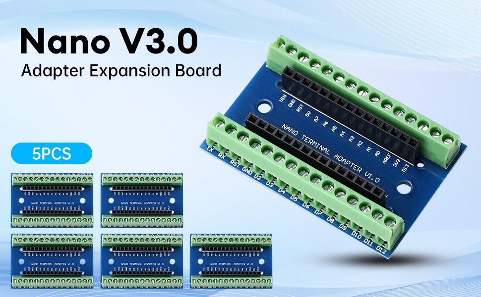 Amazon.com: Aideepen 5pcs Nano V3.0 Expansion Board V3.0 Breakout Board ...
