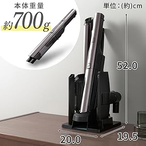 Amazon.co.jp: アイリスオーヤマ ハンディクリーナー コードレス コンパクト 2Way 掃除機 アタッチメント 軽量 スティッククリーナー HCD-A1M-T ブラウンメタリック ...