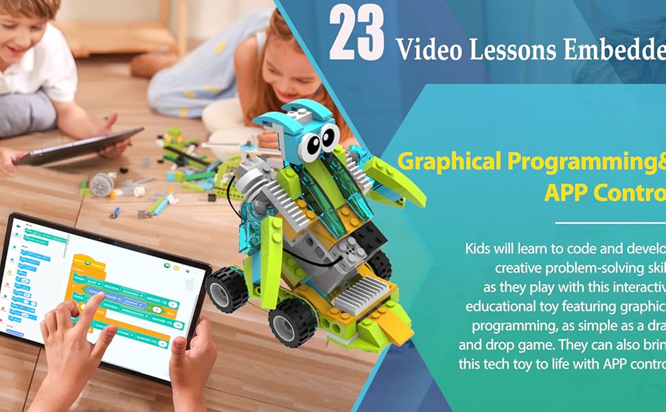 Makerzoid Robot Master Coding - 100+ Robots in 1, Robotics Kit, APP ...