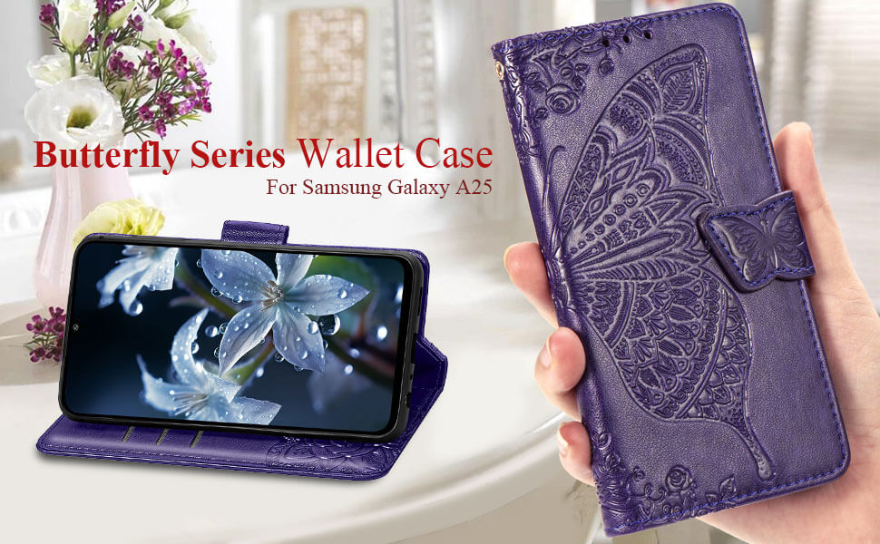 Amazon.com: KRHGEIK for Galaxy A25 5G Phone Case Wallet,Women Flip ...