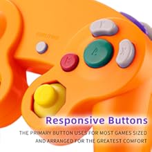 Amazon.com: 4PCS Controllers for Gamecube, with 4 Extension Cables and ...