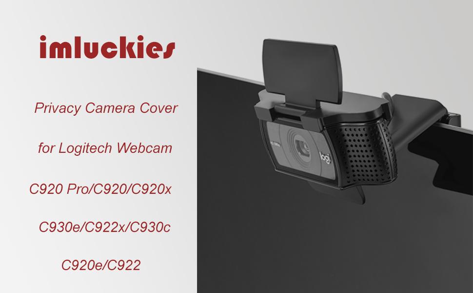 imluckies Webcam Cover for Logitech C920/ C920x/ C930e/ C922x/ C922 HD Pro Stream Webcam ...