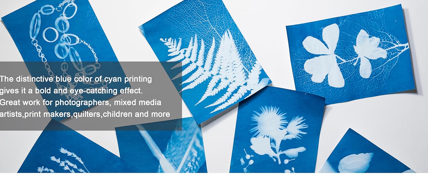 Amazon.com: Csyidio Cyanotype Kit Include 2 Component Sensitizer Set ...