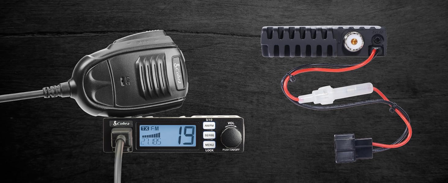 Amazon.com: Cobra 19 MINI AM/FM Recreational CB Radio - Dual-Mode AM/FM, 40 Channels, Travel ...