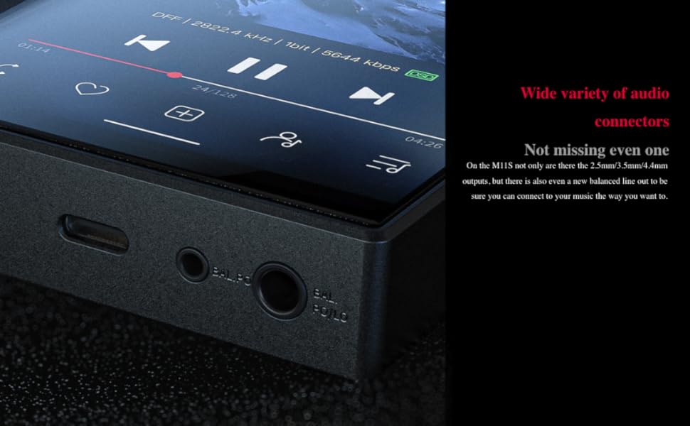 FIIO M11S - Reproductor de música MP3 de Alta resolución con Doble ES9038Q2M, Android 10 ...