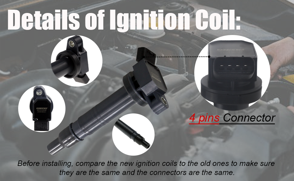 Amazon.com: UF495 Set of 6 Ignition Coil Packs and Spark Plug Fit for 4.0 V6 Toyota Tacoma FJ ...