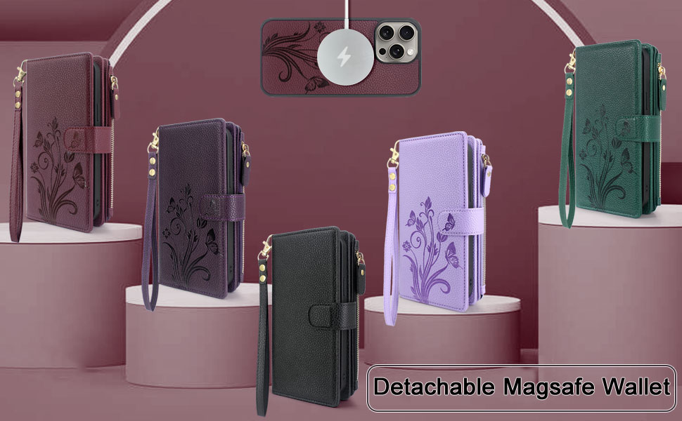 Amazon.com: Lacass Compatible with MagSafe Case Wallet for iPhone 15 Pro Max 6.7 inch, 2 in 1 ...