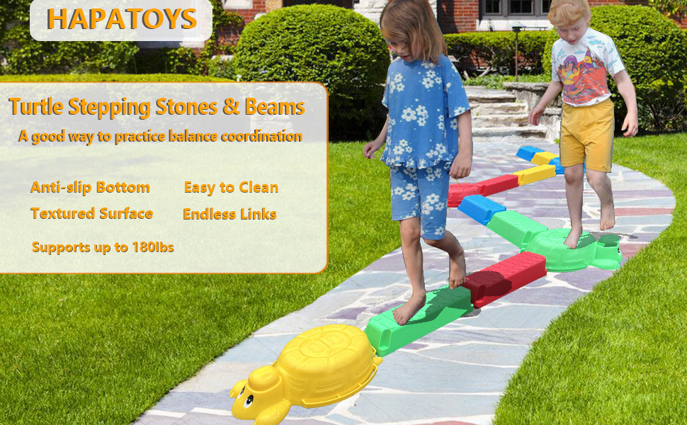 Amazon.com: Balance Beams Stepping Stones For Kids - 12 Piece Turtle Jumping Stepping Stones ...