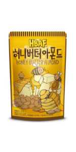 Amazon.com : Gilim HBAF Korean Seasoned Almonds (Wasabi, 1 x 210 gram pack) : Grocery & Gourmet Food