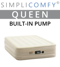 Amazon.com : Simpli Comfy Queen EZ Bed Self-Inflating Air Mattress with Built-in Frame, Pump and ...