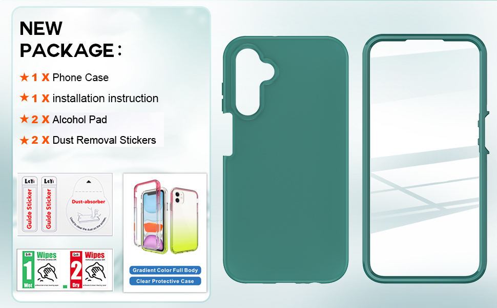 LeYi Funda para Samsung Galaxy A15/A 15 4G/5G, Carcasa con Protector de Pantalla Integrado, 360 ...