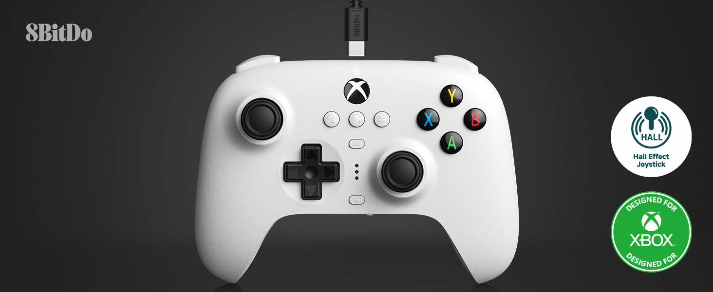Amazon.com: 8Bitdo Ultimate Wired Controller for Xbox, Hall Effect ...
