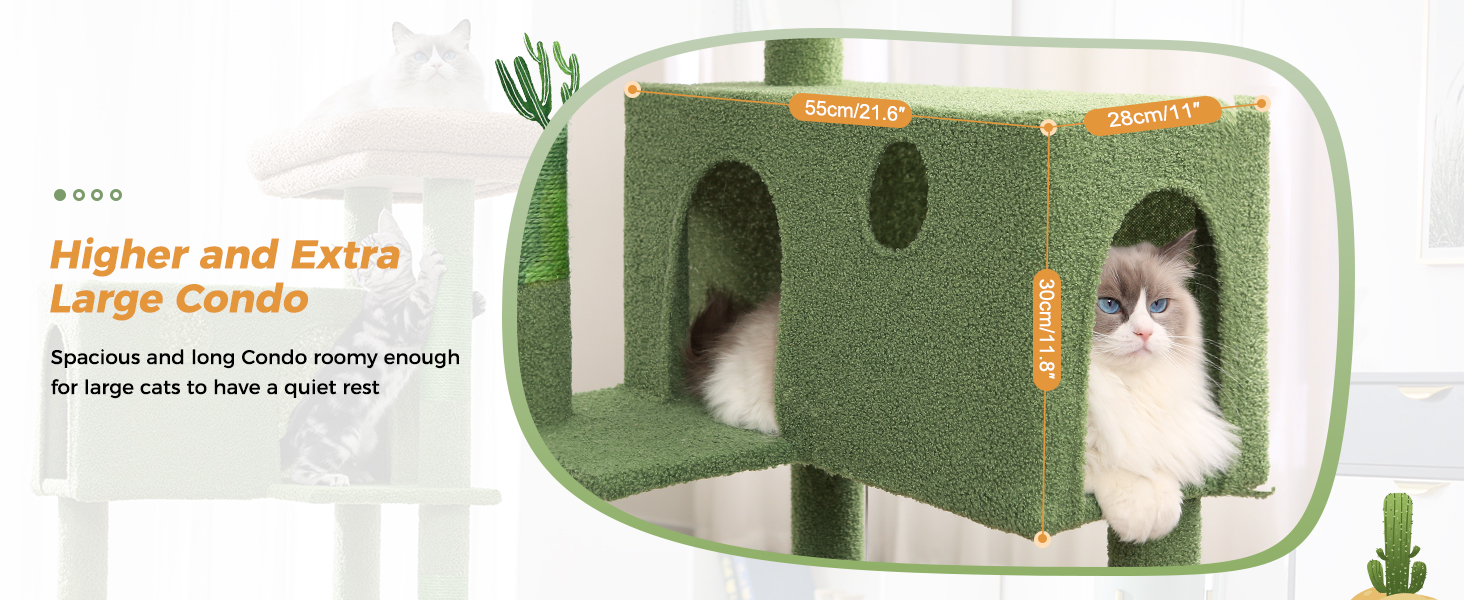Amazon.com : Meow Sir Large Cat Tree for Large Cats 70 Inches Multilevel Cat Tower with Large ...