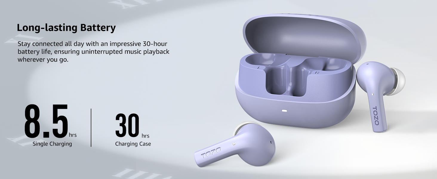 Amazon.com: TOZO E2 Wireless Earbuds with 2 Mics AI Call Noise ...
