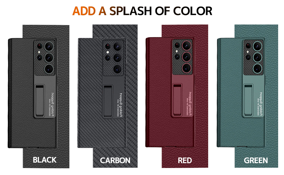 Amazon.com: NINKI Compatible Samsung Galaxy S24 Ultra Carbon Fiber Case with Stand,Shockproof ...