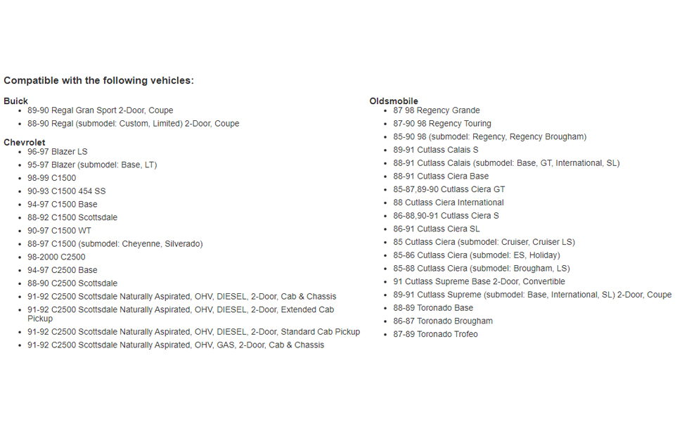 Amazon.com: QKVCX Fog Light 50W Assembly Compatible with1988-1999 Chevy/GMC C/K 10 C1500 C2500 ...