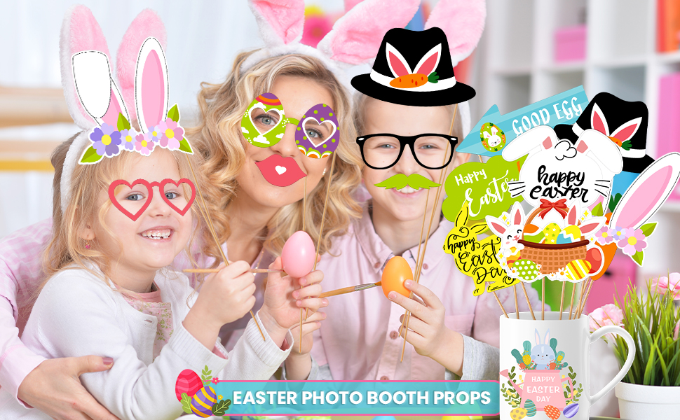 Amazon.com: KatchOn, Happy Easter Photo Booth Props - Huge Pack of 31 ...