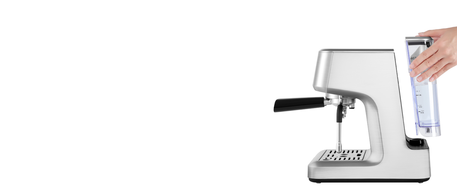 Amazon.com: CASABREWS Espresso Machine with LCD Display, Powerful Milk Frother and Customizable ...