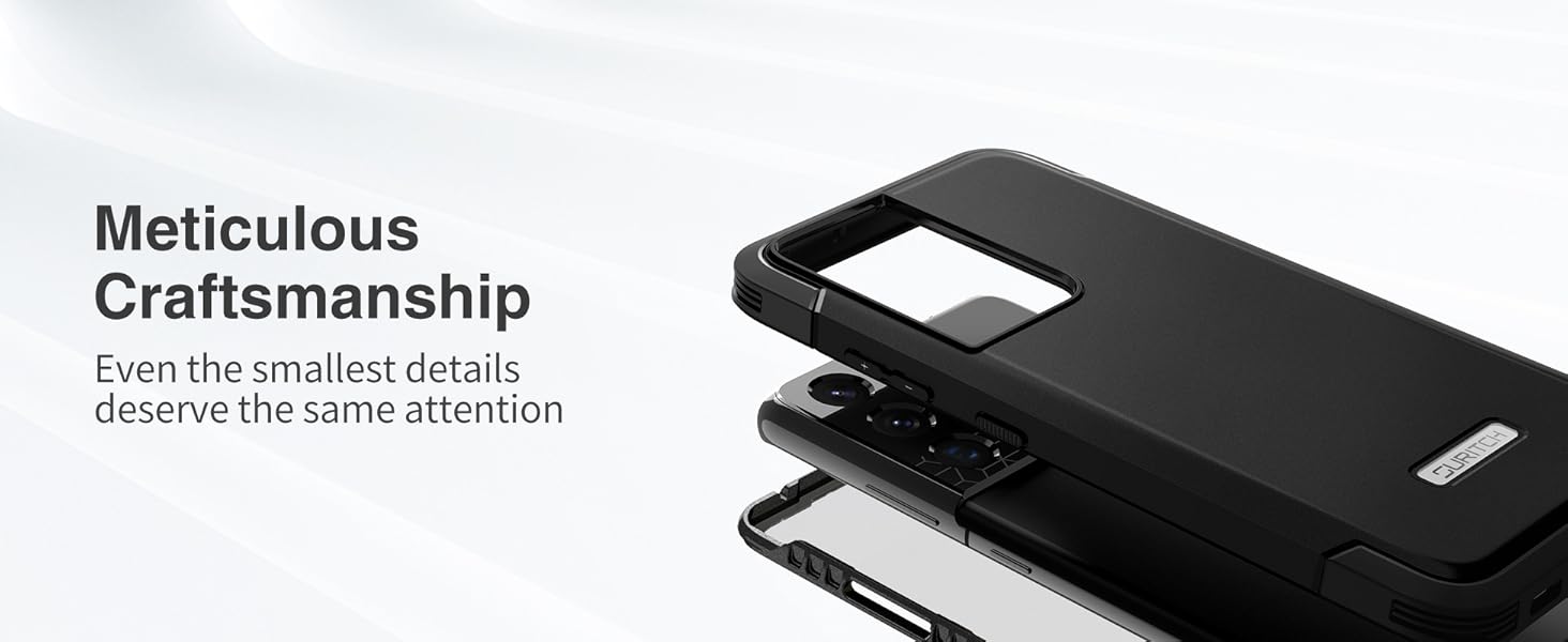 Amazon.com: SURITCH for Samsung Galaxy S21 Ultra Case, [2 Front Frames] Full-Body Heavy Duty ...