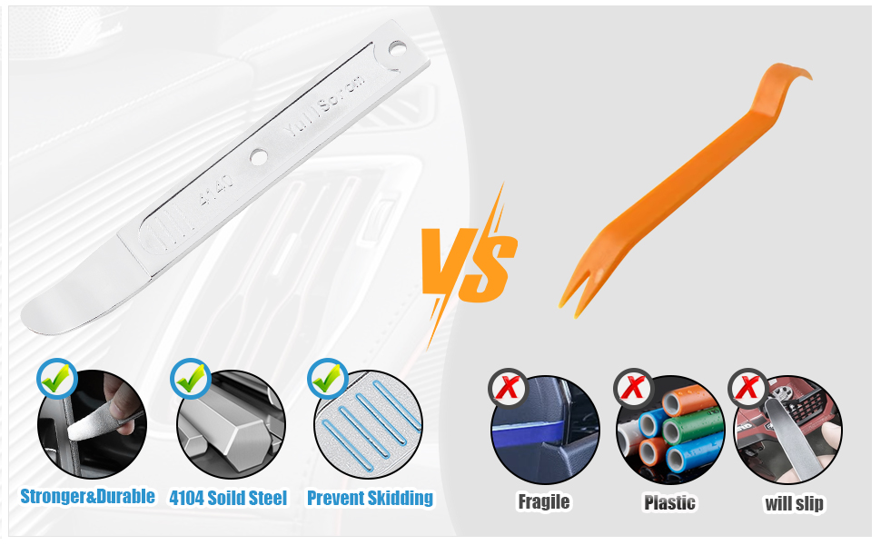 4140 Pry Tool,Pry Bar Trim Removal Tool,Pocket Pry Bar,Automotive Trim ...