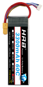 Amazon.com: HRB 4S 3300mAh Lipo Battery 60C 14.8V RC Lipo Battery Pack with XT60 Plug Compatible ...