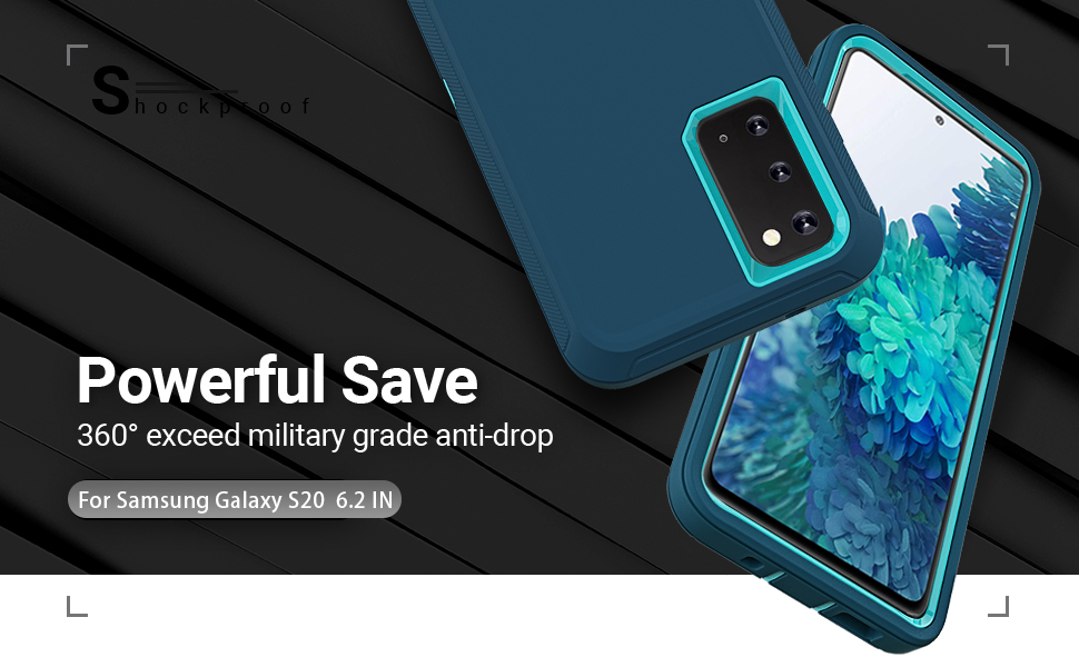 Amazon.com: Guirble for Samsung Galaxy S20 Case,Shockproof Dropproof Galaxy S20 Case,Heavy Duty ...