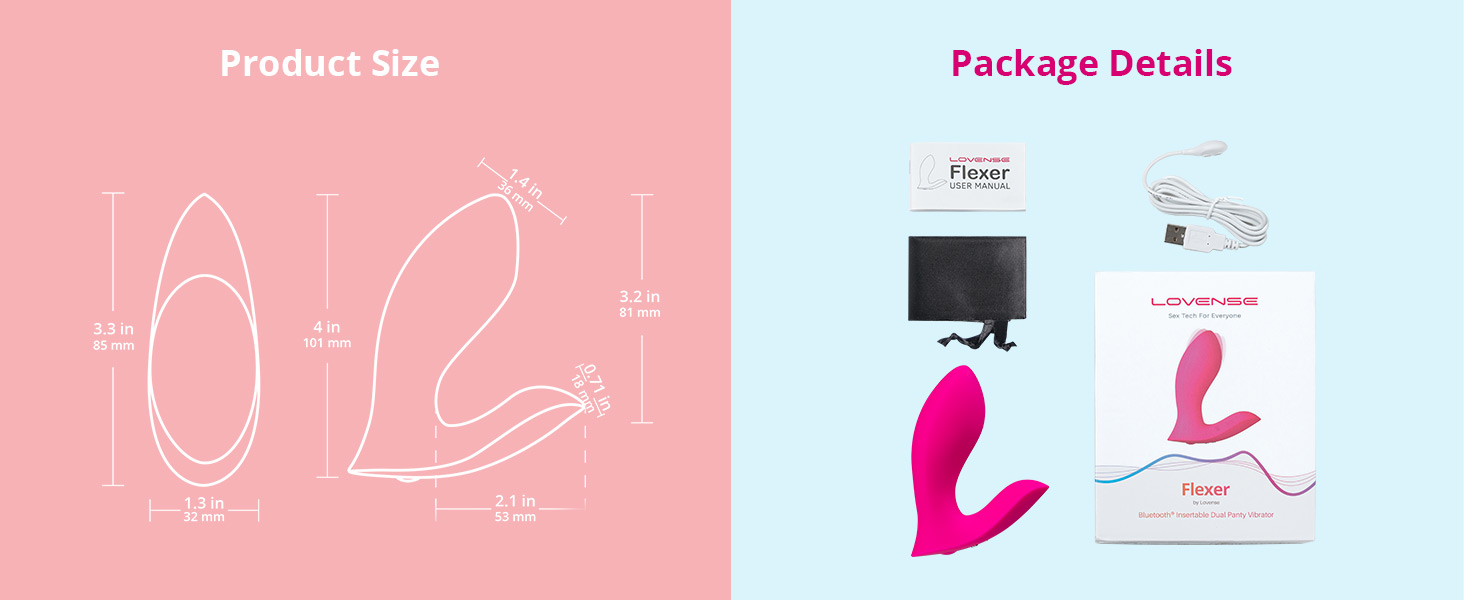 Amazon.com: LOVENSE Flexer Wearable Panty Vibrator, App Remote Control Butterfly Vibrator for ...