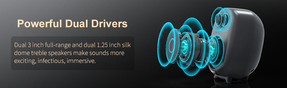 BESTISAN SR06 - Altavoces de estantería de 60 W con Bluetooth 5.0, Entrada óptica RCA con Cable ...