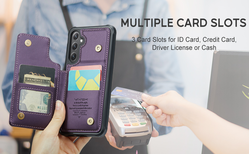 Amazon.com: Vinich for Samsung Galaxy S24 Wallet Case with Card Holder, RFID Blocking Credit ...