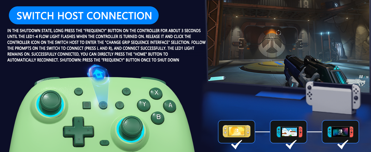 Amazon.com: SZYUYU Switch Controller for Switch 2,Switch Pro Controller for Switch/OLED/Lite/PC ...