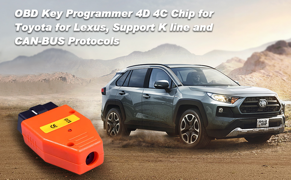 Amazon.com: OBD2 Programming Tool for Toyota for KeyMaker OBD 4D & 4C ...
