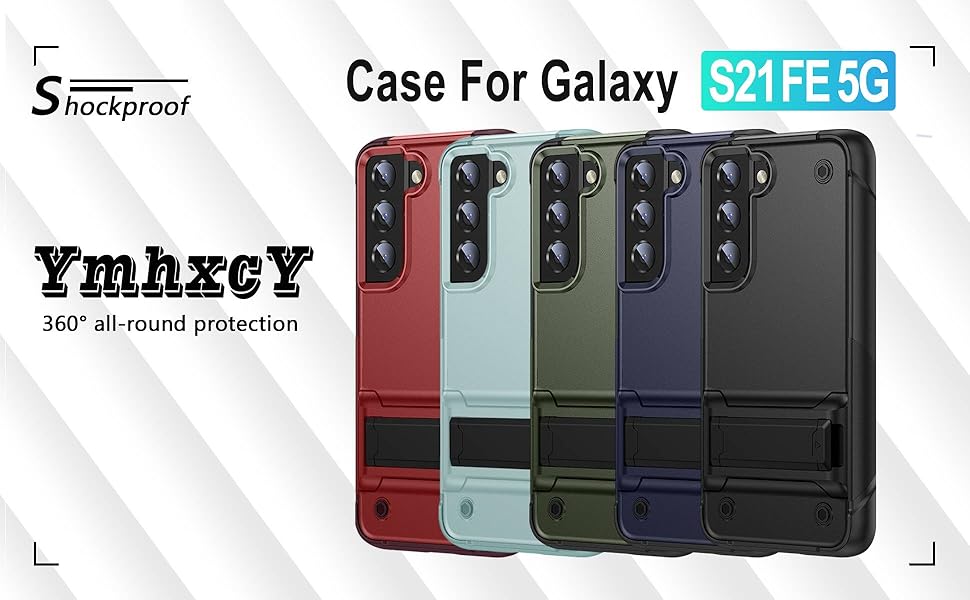 YmhxcY for Galaxy S21 FE Case Samsung S21 FE Cases with 2 Pack Explosion-Proof Screen Protector ...