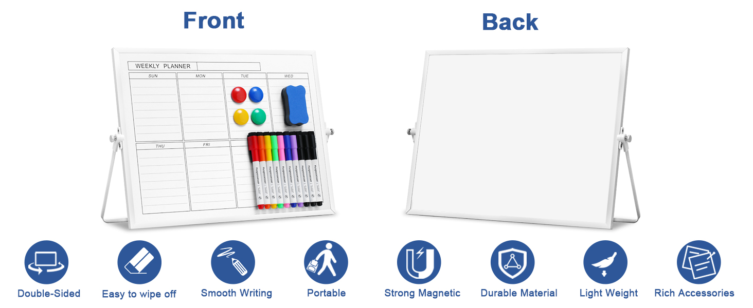 Amazon.com: Weekly Dry Erase Board, White Board Dry Erase 16"X12 ...