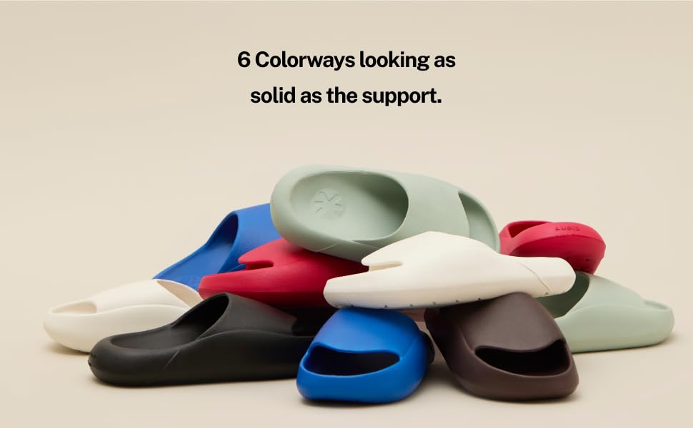 Buy LUDIC Sliders for Men and Women | CloudFrame Technology | Ultra-Soft EVA Cushion | Wide Toe ...