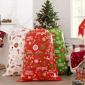 Amazon.com: Dreamcountry 2Pcs Jumbo Large Christmas Gift Bag, 36 x 56 ...