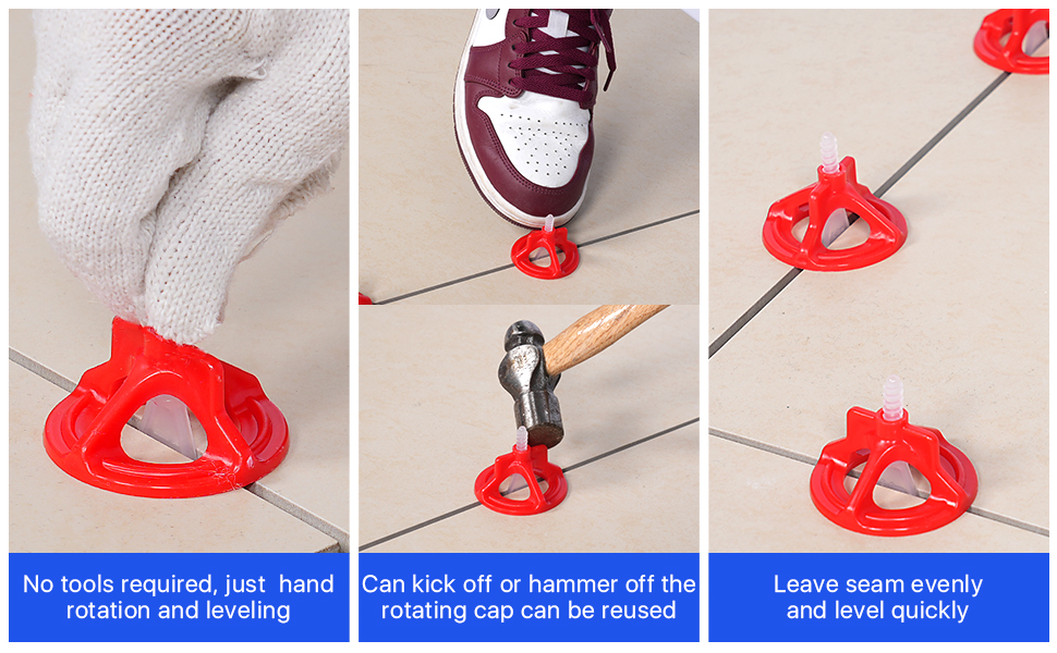 Pro Grade 1 8 Tile Leveling System Clips 500pcs Dual Purpose Leveler And Spacer For Ceramic