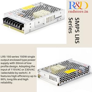 R&D Meanwell SMPS LRS-150-24 24V DC 6.5A 150W Switching Power Supply for Industrial Automation ...