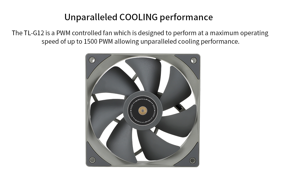 Amazon.com: Thermalright Ventilador de CPU TL-G12 de 4.724 in, ventilador de carcasa de ...