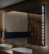Artforma 800x600mm Backlit LED Illuminated Bathroom Mirror and Additional Features (Customizable ...