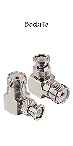 Amazon.com: BOOBRIE 2pcs BNC UHF RF Coaxial Coax Adapter SO239 UHF Female to BNC Male Connector ...