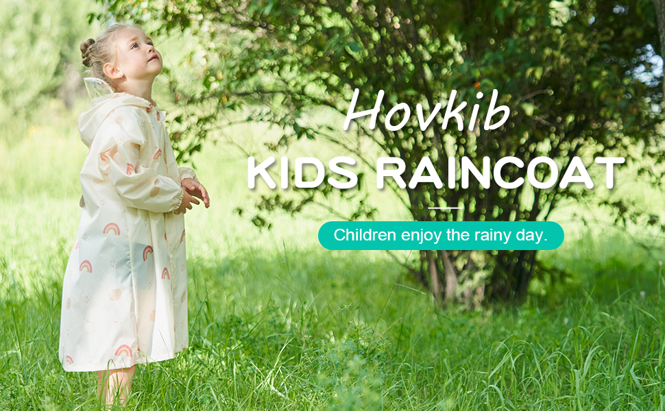 Amazon.com: Toddler Kids Raincoat Boys Girls Rain Jacket Lightweight Rain Poncho Waterproof ...