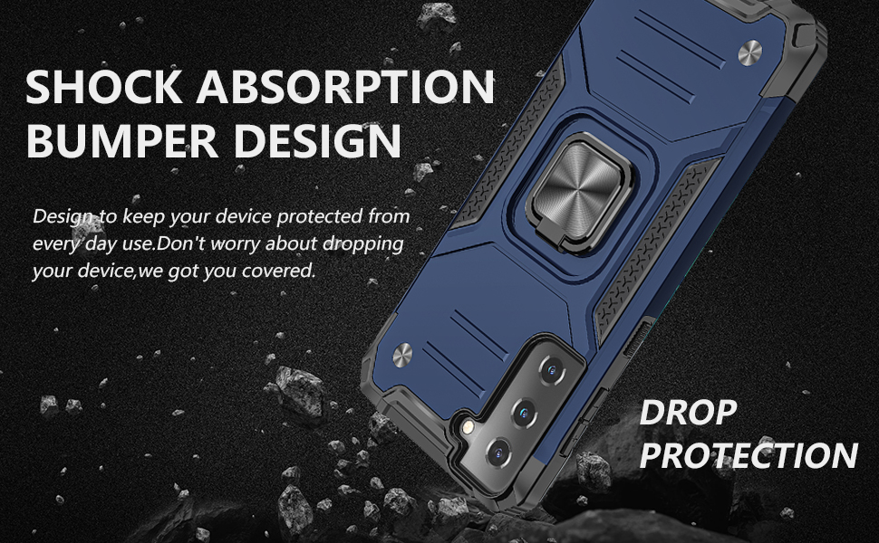 Amazon.com: Dionsibei Galaxy S21 Plus Case Military Grade Built-in Kickstand Case with Stand ...