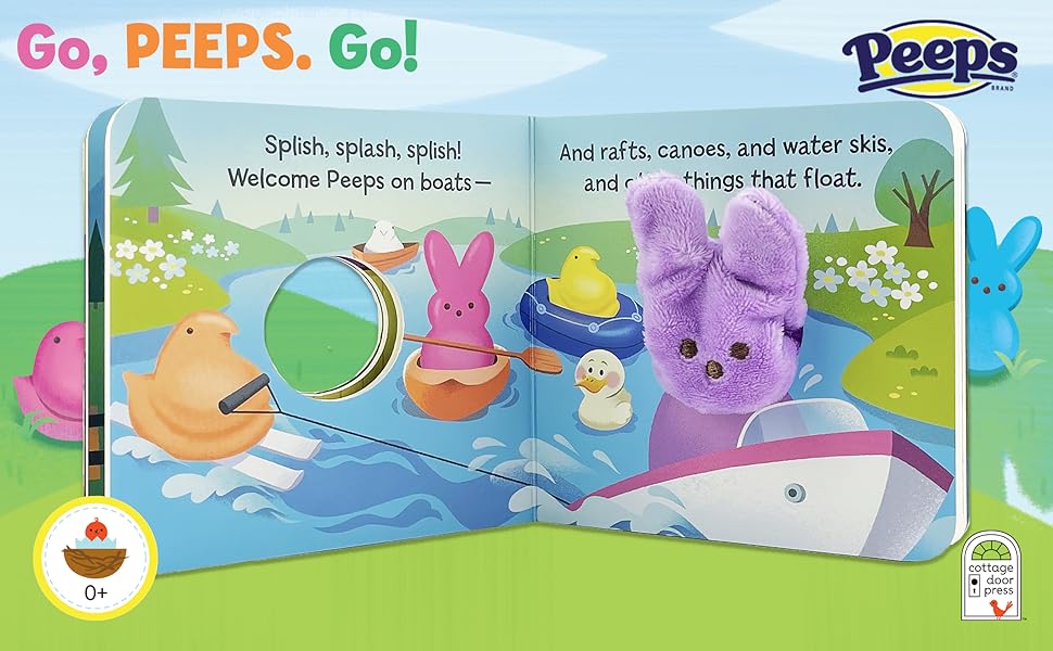Go, Peeps, Go! Peeps Finger Puppet Board Book Easter Basket Gifts or ...