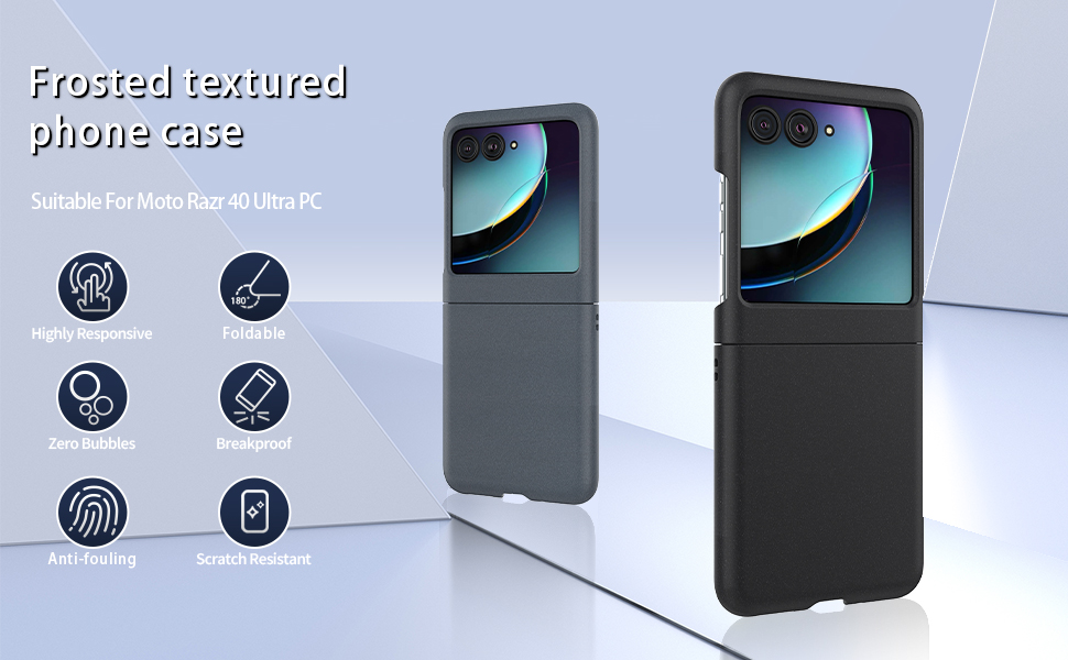 Amazon.com: Eastcoo 【Upgraded】 Slim Fit Moto Razr Plus 2023 Case, [Hard PC Back] [Frosted Feel ...