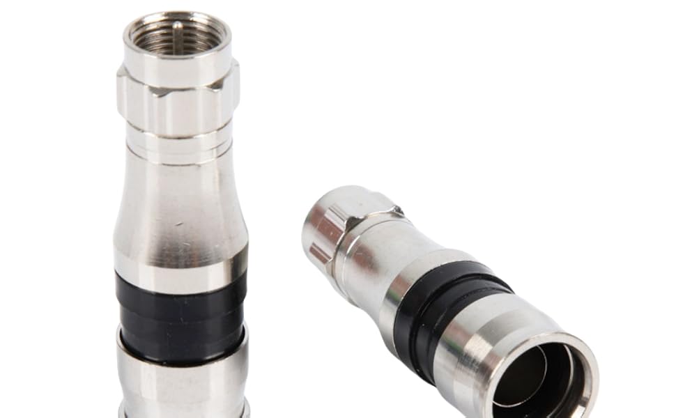 Amazon.com: Lzzvibo 5Pcs F Type RG11 Coax Cable Compression Fitting ...