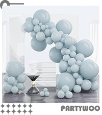 Amazon.com: PartyWoo Dusty Blue Balloons, 100 pcs Purplish Boho Blue Balloons Different Sizes ...