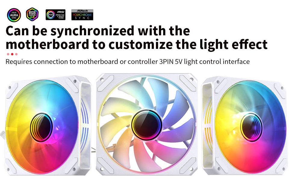 Amazon.com: SAMA 120mm ARGB PC Case Fans, 4-Pack RGB Gaming With 5V 3-Pin Addressable Lighting ...