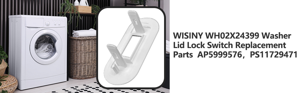 Amazon.com: WISINY WH01X24381 4502680 Washer Lid Lock Bezel Compatible ...