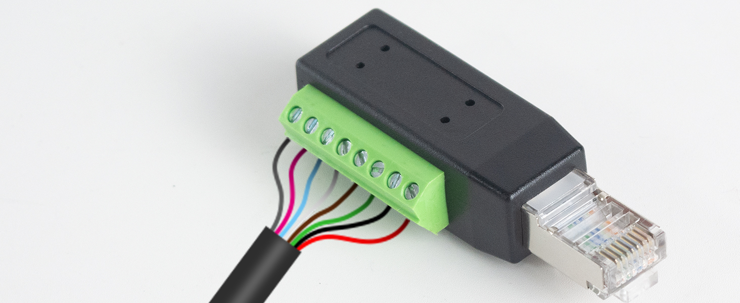 Amazon.com: Poyiccot RJ45 Screw Terminal Breakout Board Adapter, 90 ...