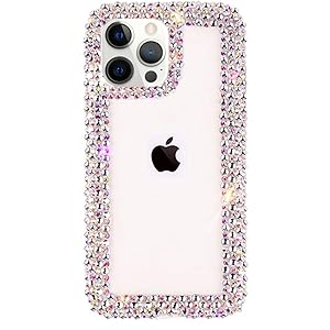 Amazon.com: Bonitec Compatible with iPhone 13 Pro Max Case for Women Girls 3D Glitter Sparkle ...